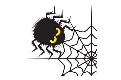 Spider And Cobweb Graphic By Rasol Designstudio Creative Fabrica