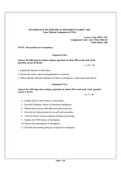 IGNOU BPCC 103 Solved Assignment 2023 24 English Medium IGNOU Solved Assignment 2024 25