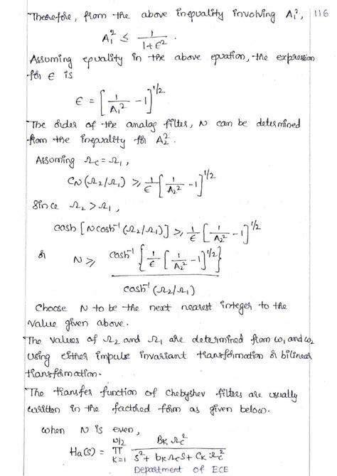 Iir Filters In Digital Signal Processing Lecture Notes