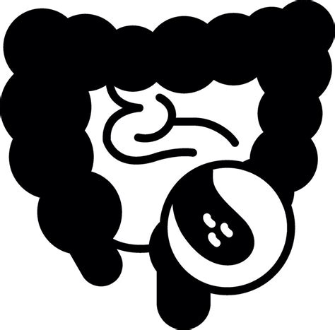 Human Appendix Organ Glyph 71303142 Vector Art At Vecteezy