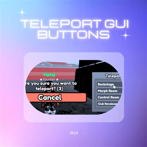 Teleport Gui Menu System Planet Pixel