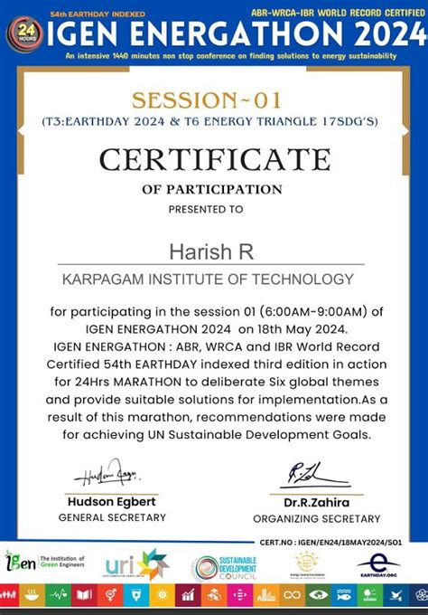 Harish Raja On Linkedin Igenenergathon2024