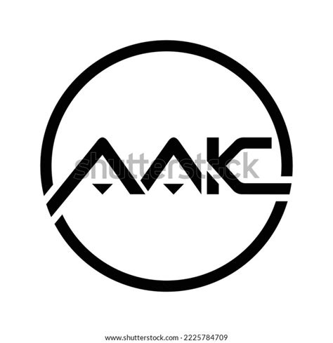 Aak Monogram Circle Letter Logo Design Stock Vector Royalty Free