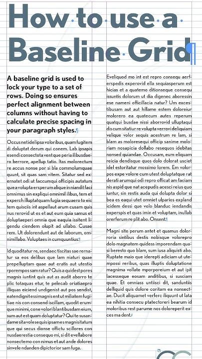 Perfectly Aligned Columns With Baseline Grid In Indesign Shorts Youtube