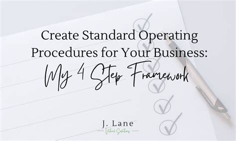 Are You Ready To Create Your Business Systems And Processes Learn My 4 Step Framework To Build