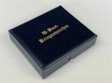 Wwii German Navy Kriegsmarine U Boat Submarine Badge Presentation Box Or Case Eur 4576