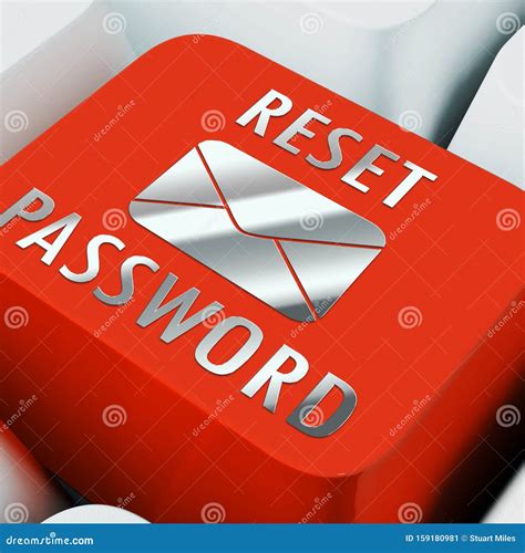 Reset Password Keyboard Key To Redo Security Of PC D Illustration Stock Illustration