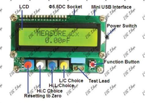 Lc100 A Digital Lcd High Inductance And Capacitance Meter مقياس ملفات Electronic Service Center