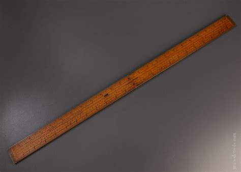 Spectacular Chas B Long Patent Gear Cutting Rule By E A Stearns E Jim Bode Tools