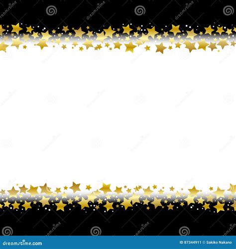 Star Border Frame Vector Illustration 87344834