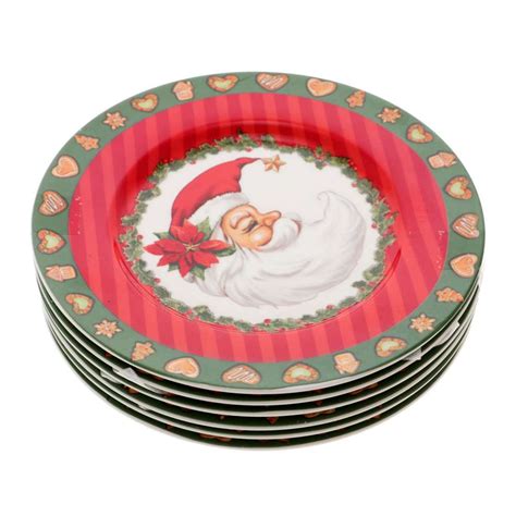 Комплект от 6 коледни чинии Emag Bg