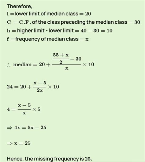 Calculate The Missing Frequency From The Following Distribution It Being Given That The Median