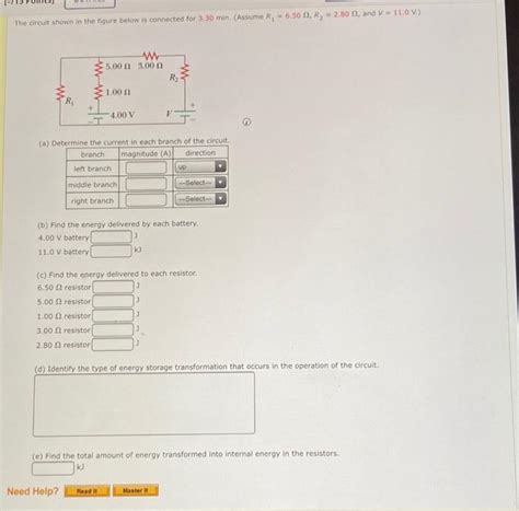 Solved The Circuit Shown In The Ligure Below Is Connected