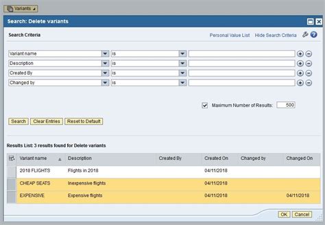 Web Dynpro Selection Screen Variants Part 5 Varia SAP Community