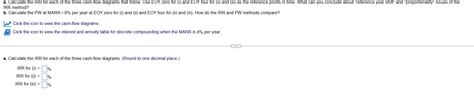 Solved Irr Method B Calculate The Pw At Marr 8 Per Year