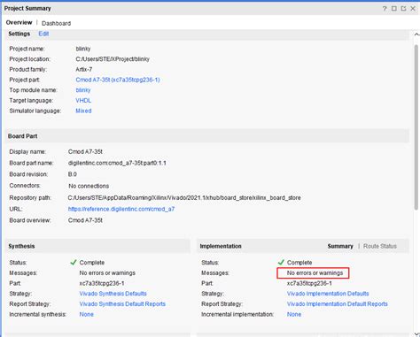 Cmod A7 Vivado 20211 Place 30 574 Error Fpga Digilent Forum