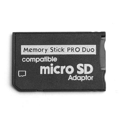 Memory Stick Pro Duo Adapter Micro SD Micro SDHC TF Card To Memory Stick MS Pro Duo Card For