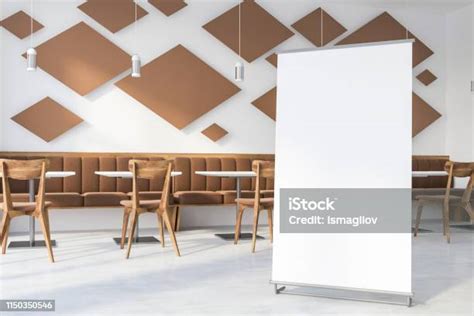 나무 테이블의 자가 있는 화이트 레스토랑 인테리어 3d 렌더링 모의 가정의 방에 대한 스톡 사진 및 기타 이미지 가정의 방 소파 카페 Istock