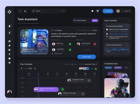 Task Management Platform Ui Design Dashboard Webpage Design Web Design