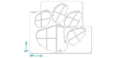 Clemson Tiger Paw Stencil Xl Cloos 101 U Stencil A Stencil Universe