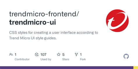 Github Trendmicro Frontendtrendmicro Ui Css Styles For Creating A User Interface According