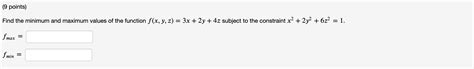 Solved 8 Points Find The Volume Of The Largest Rectangular