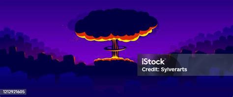 핵 폭발 벡터 일러스트 종말 테마 세계 대전 3 원자 폭탄 버섯 아마겟돈 계시록에 대한 스톡 벡터 아트 및 기타 이미지 계시록 구름 무기 Istock