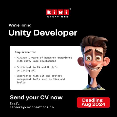 Kiwi Creations On Linkedin Gamedev Unitydeveloper Jobopportunity Developer Openposition
