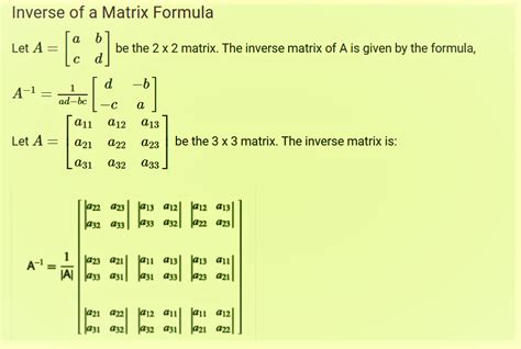 Matrix Inverse Or Inverse Of A Matrix How To Determine Inverse Of A