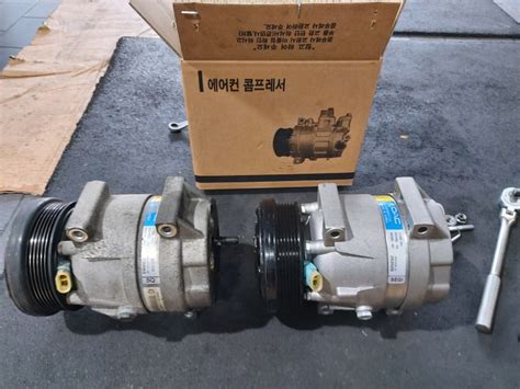 토스카 L6 에어컨 찬바람이 안 나옴 재생콤프레샤 교체 냉매충전 후 에어컨압력 정상 에어컨플러싱 냉매량 820g 충전 냉동오일량 220ml 울산 자동차 에어컨 수리