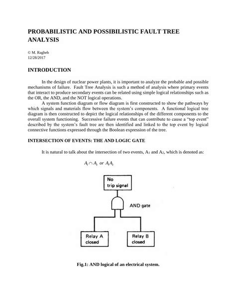 PDF INTRODUCTION 457 CSE 462 Safety Fault Tree Analysis Is Such A Method Of Analysis