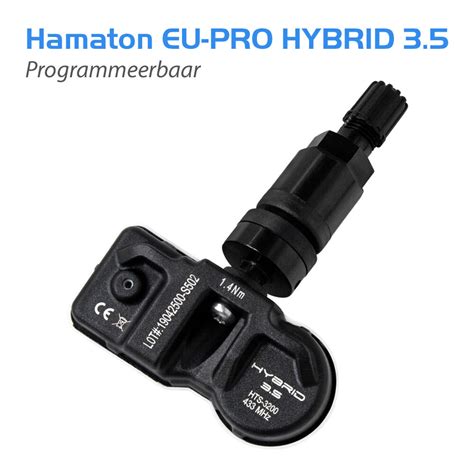 Hamaton Tpms Eu Pro Hybrid 3 5 Ci Sensor Alu Zwart Ventiel Prema