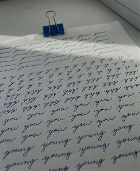 Practicing Business Cursive Rcalligraphy