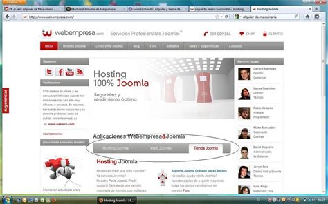 Segundo Menú Horizontal Joomla 15 Foro Webempre