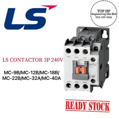 Ls Contactor 3pole 240v Mc 9bmc 12bmc 18bmc22bmc 32amc40a Shopee