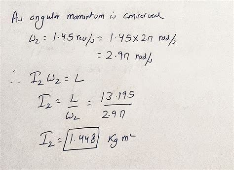 Solved Please Help Solve A B C Calculate The Angular Momentum