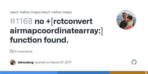 No Rctconvert Airmapcoordinatearray Function Found Issue React Native Maps React