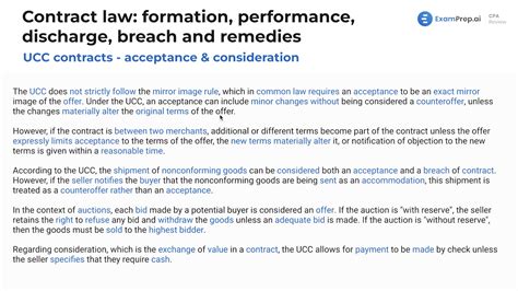 UCC Contracts Video ExamPrep Ai CPA Review