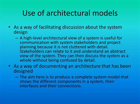 Software Engineering 17 Architectural Design Ppt