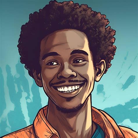 Premium Ai Image African American Man With Afro Hairstyle Vector