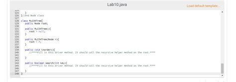 In This Lab You Will Implement An Inorder Traversal