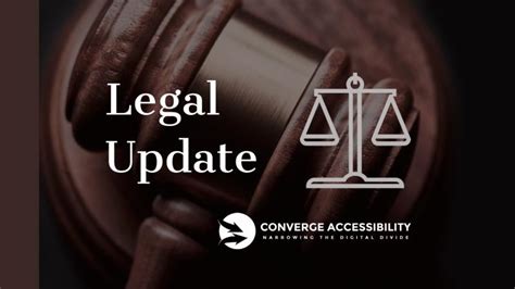 Converge Accessibility On Linkedin Accessibility Legal Update January 2023