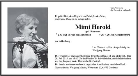 HeroldovÁ Mimi 1925 2015