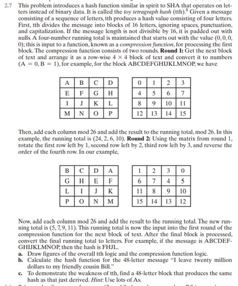 27 This Problem Introduces A Hash Function Similar