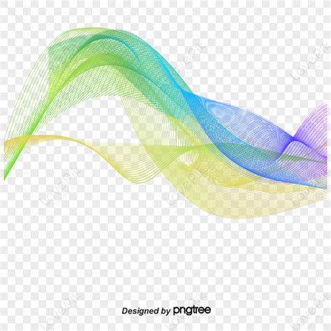 과학 일러스트 기술 푸른 물결png 파기하학 Png 일러스트 무료 다운로드 Lovepik