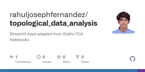 Github Rahuljosephfernandeztopologicaldataanalysis Streamlit Apps Adapted From Giotto Tda