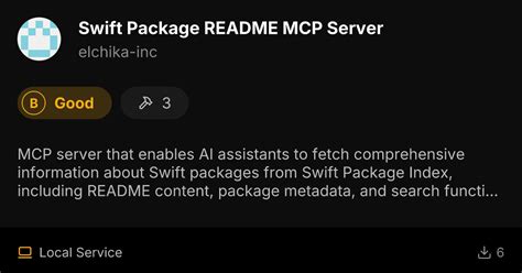 Swift Package Readme Mcp Server Mc · Lobehub