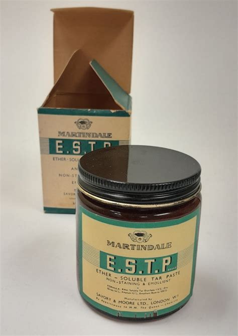 Chemical Estp Ether Soluble Tar Paste Savory And Moore Ltd Mid 20th