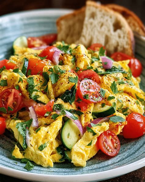 Easy Veggie Egg Scramble