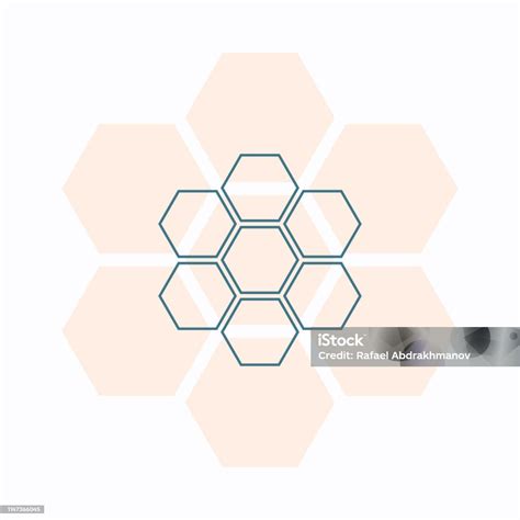 얇은 아웃 라인 벌집 아이콘입니다 기하학적 인 편평한 육각형 모양 요소입니다 추상 Eps 10 일러스트입니다 개념 벡터 기호입니다 0명에 대한 스톡 벡터 아트 및 기타
